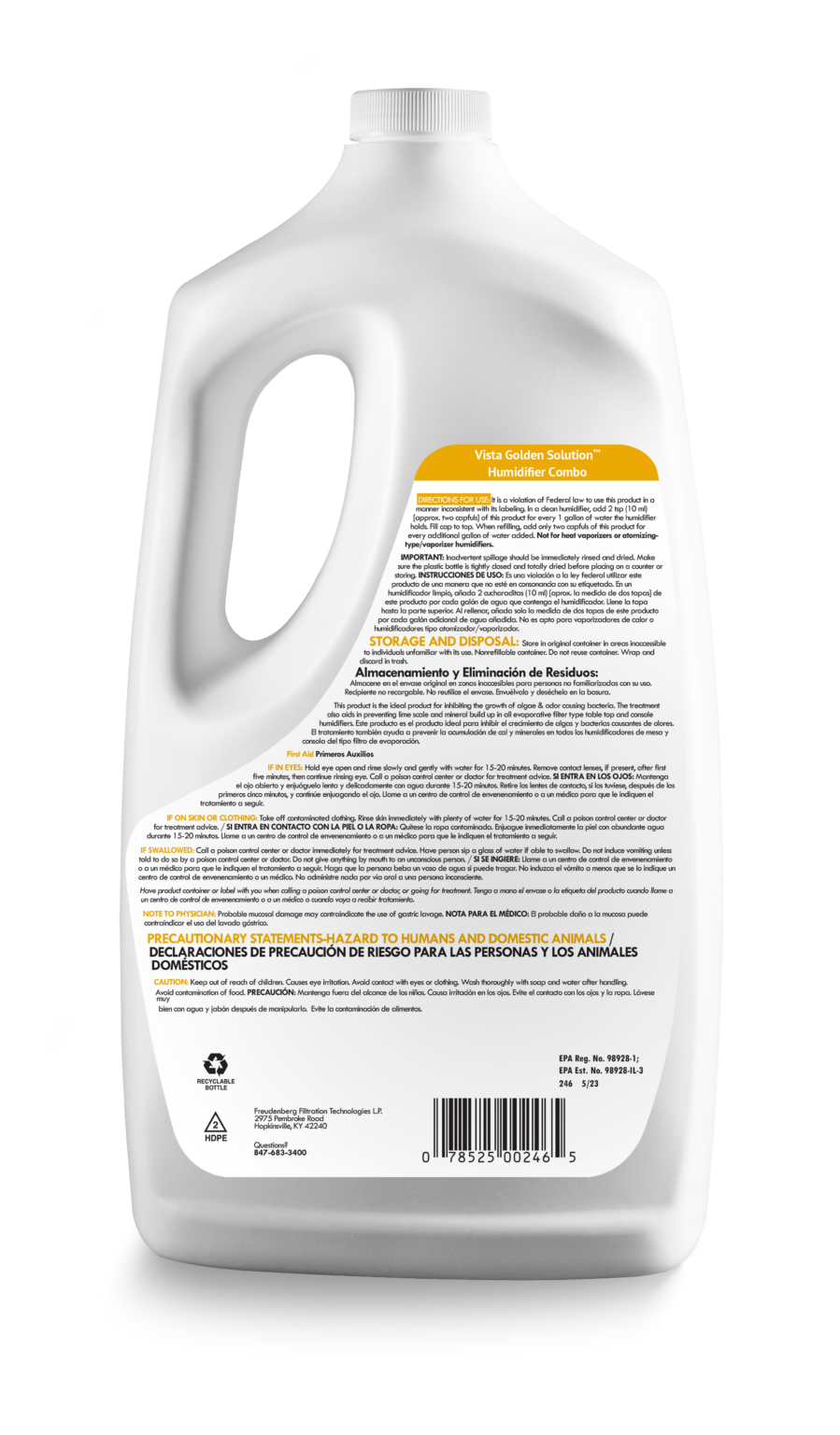 BestAir Golden Solutions Humidifier Combo, 64 FL. Oz. - BestAir